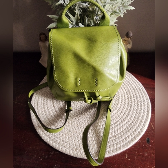 Coach | Bags | New Beautiful Light Olive Green Leather Coach Backpack ...